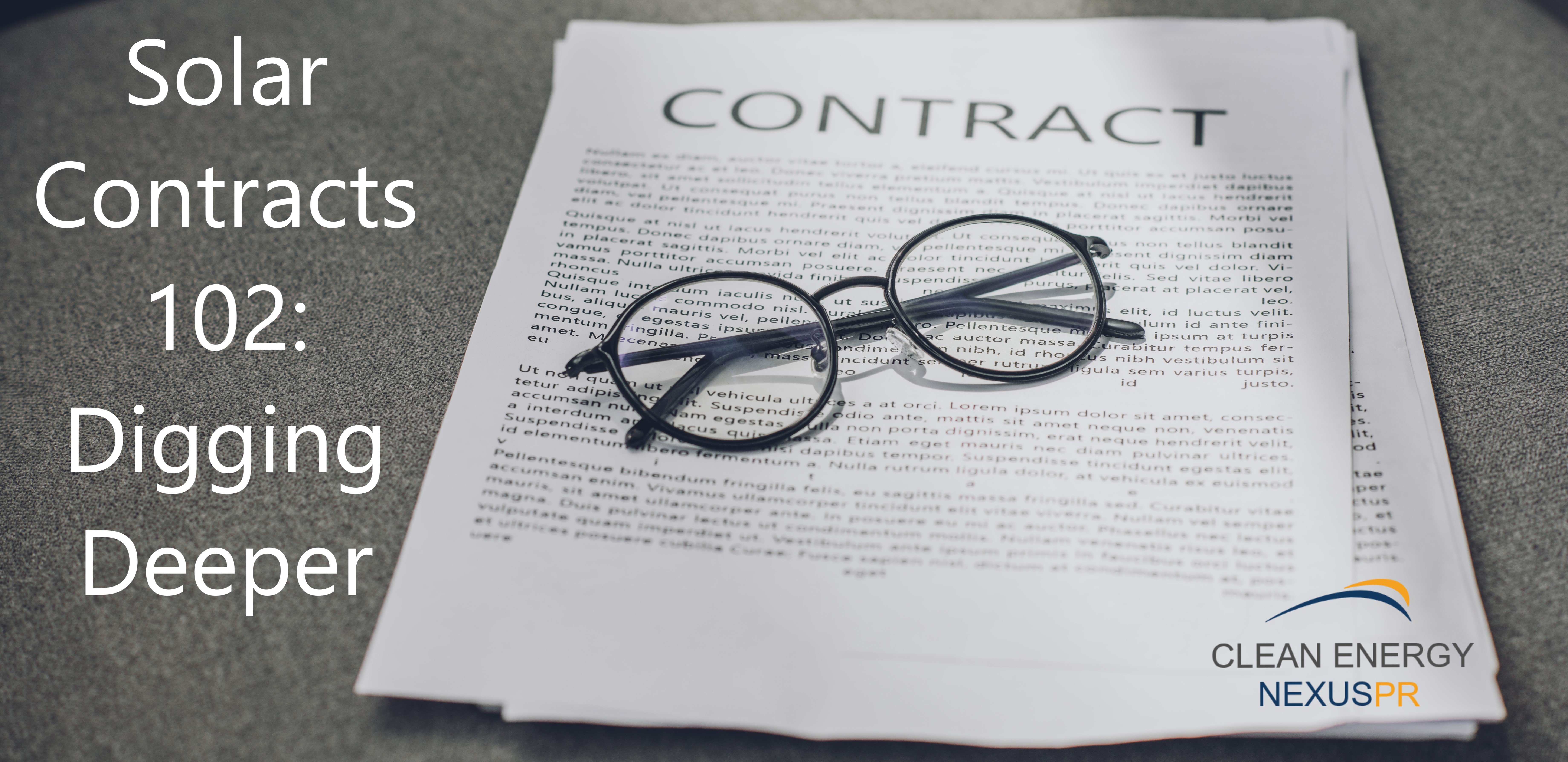 Solar Contracts 102: Digging Deeper